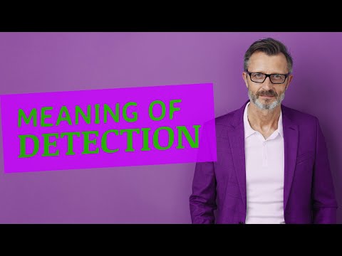 Detection | Definition of detection
