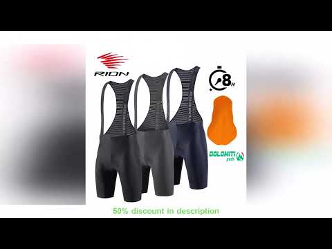 Latest Products You Must Know! RION Men's Cycling Bib Shorts Mountain Bike MTB Clothes Downhill