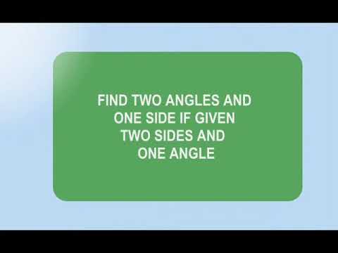 How to find sides and angles of a triangle with online calculator