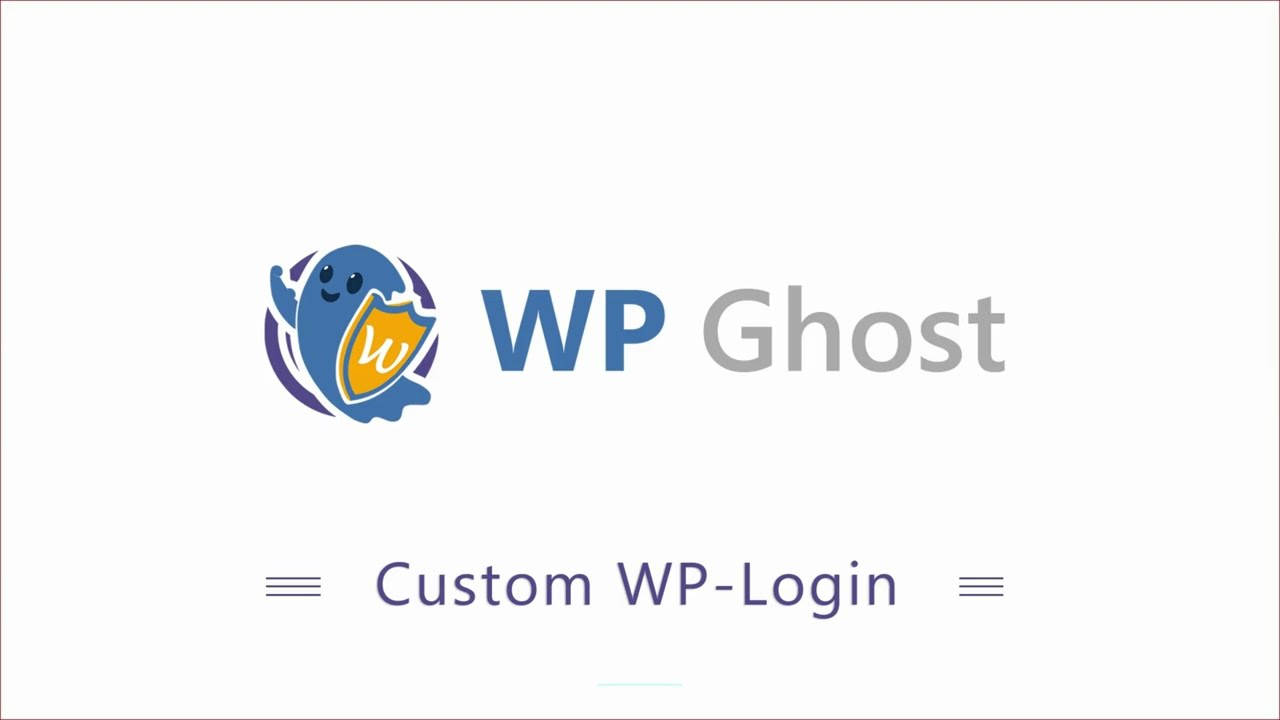 WP Ghost - Customize WP Login