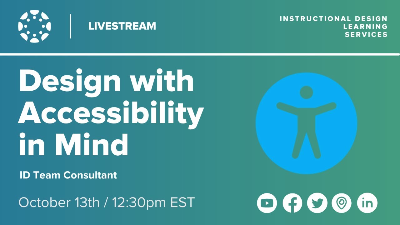 Canvas Course Design with Accessibility in Mind