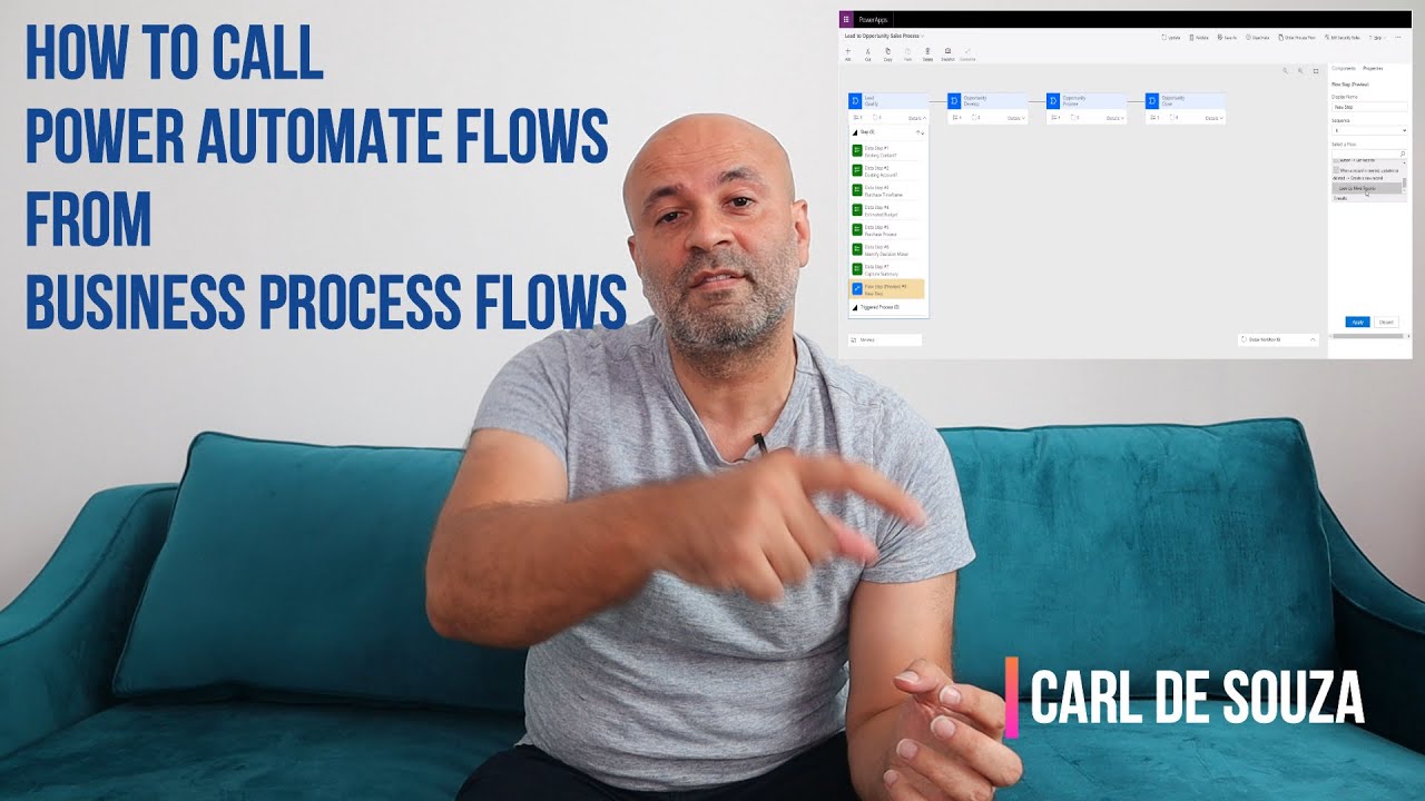 Call MICROSOFT POWER AUTOMATE from a BUSINESS PROCESS FLOW | #PowerPlatformTV 005