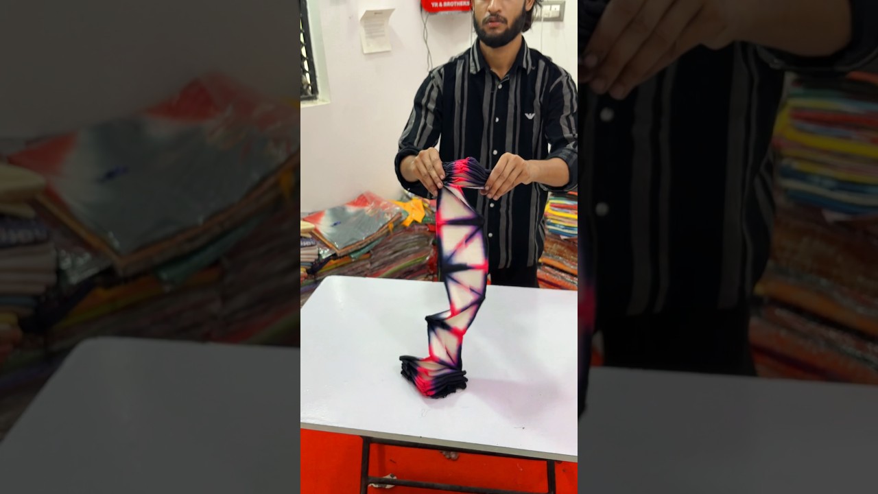 itajmi: tie dye Shibori tutorial video | Shibori tutorial design video #short
