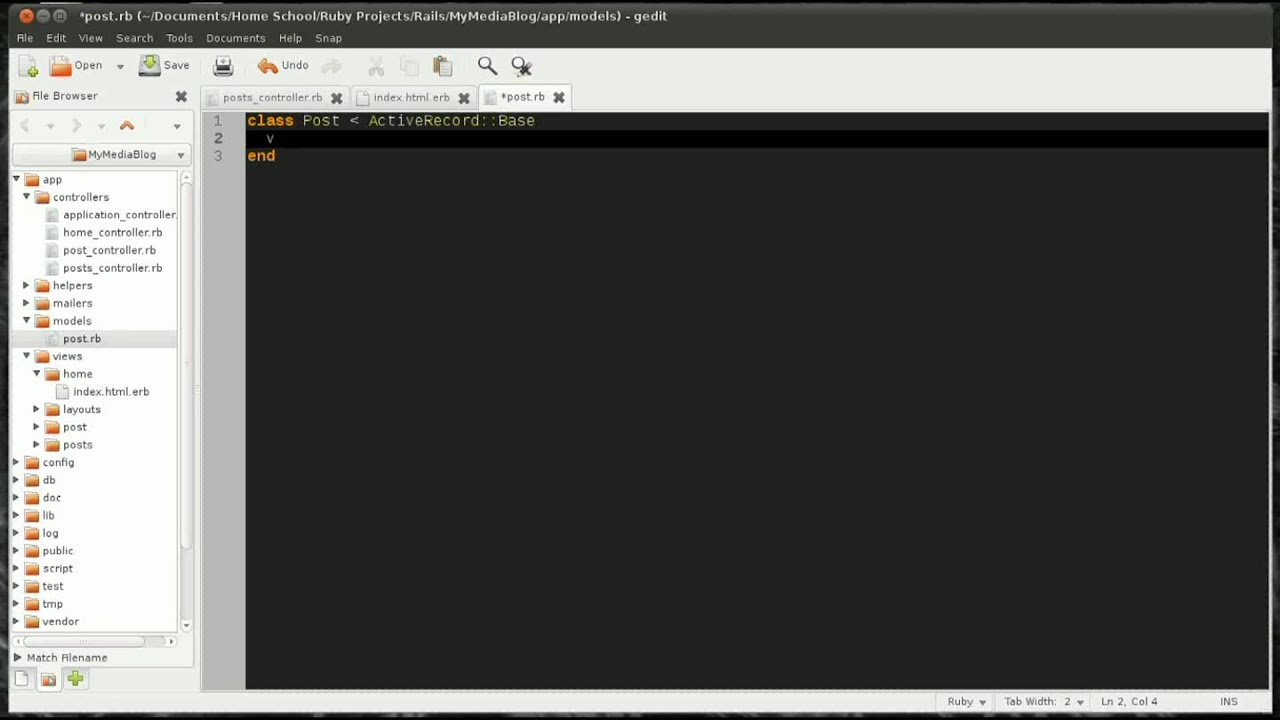 Ruby on Rails - Creating a link & Adding Basic Validation