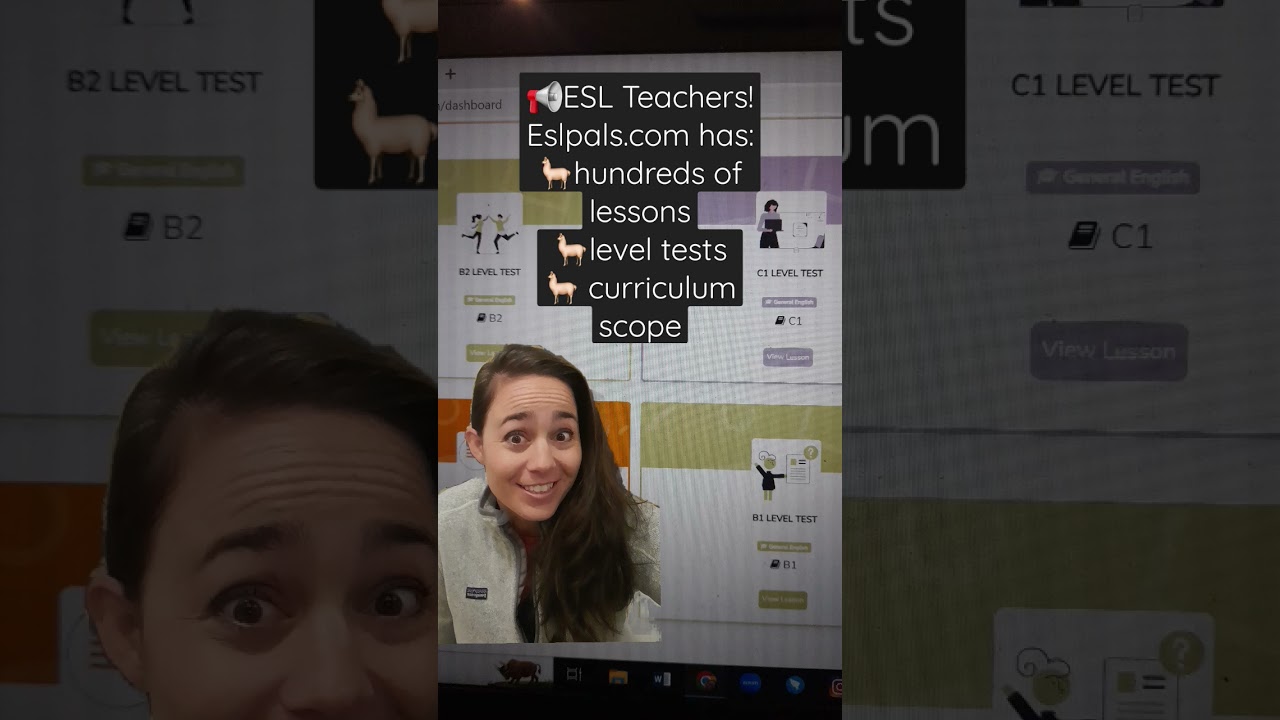 ESL lesson plans for teachers at eslpals.com! #teacher #onlineclasses #onlineenglish