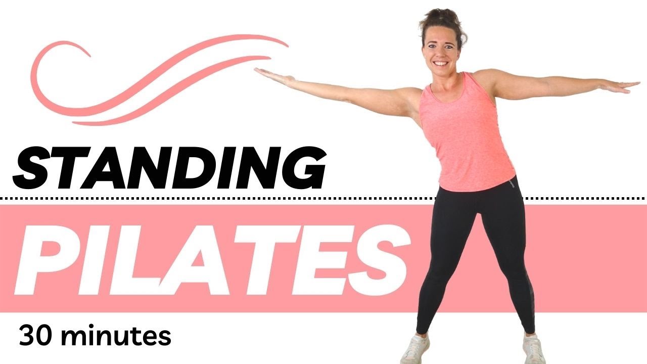 30 Minute STANDING PILATES Workout for Toning Up – No Equipment