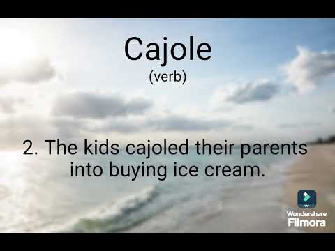 Mastering the word Cajole : A Quick Guide | WordSmith #wordsmeaning #ielts #wordoftheday