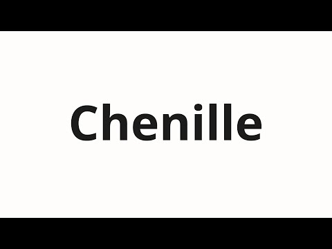 How to pronounce Chenille