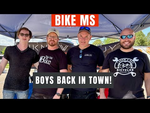 🛠️ Bike MS: 2025 Day 1 Charity Ride, Lunch Stop. Fixing Bicycles 🚴♀️💨