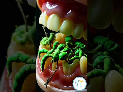 Germs attacking your teeth.🦠🦷 #teeth #dentist #smile #germ #dentalimplants #orthodontist #albania