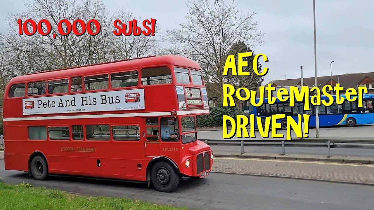 Driving a London bus - the iconic AEC Routemaster! With @PeteAndHisBus