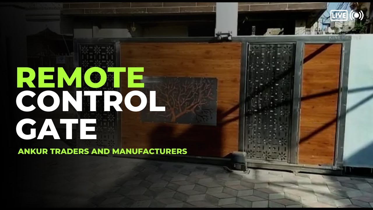 Amazing Sliding Stainless Steel Gate 🚪 | Fully Remote-Controlled for Modern Living 🛡️