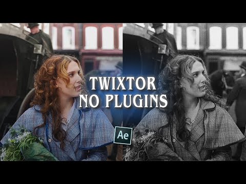 smooth twixtor WITHOUT plugins ; after effects