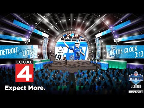 New look at Detroit stage design, layout for 2024 NFL Draft