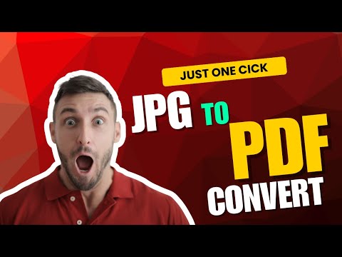 How to convert JPG to PDF, very easily and simply 2025