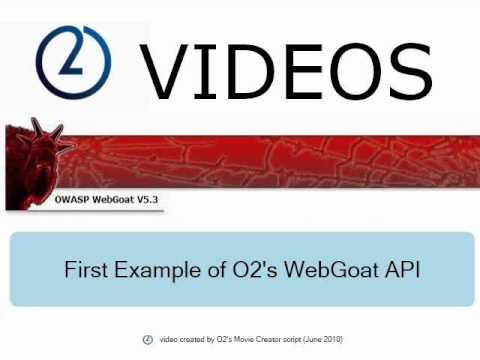 WebGoat – First Example of O2 WebGoat API « OWASP O2 Platform Blog