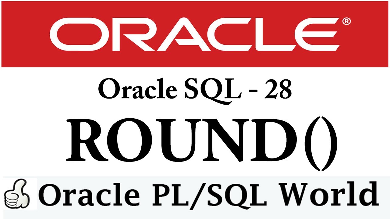 ROUND() Function in Oracle SQL | ROUND Function in Oracle | NUMBER Function in Oracle