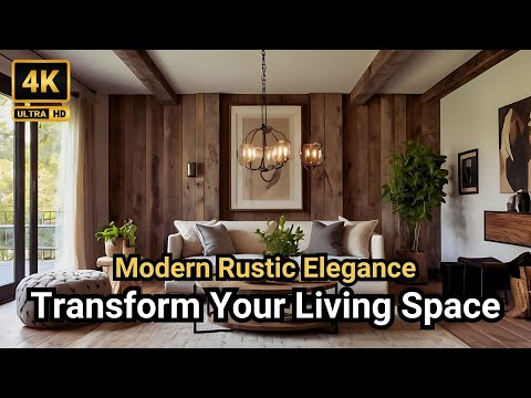 Rustic Warmth and Modern Sophistication: Home Design Fusion