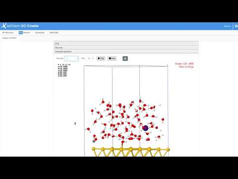 New feature: VASP molecular dynamics display