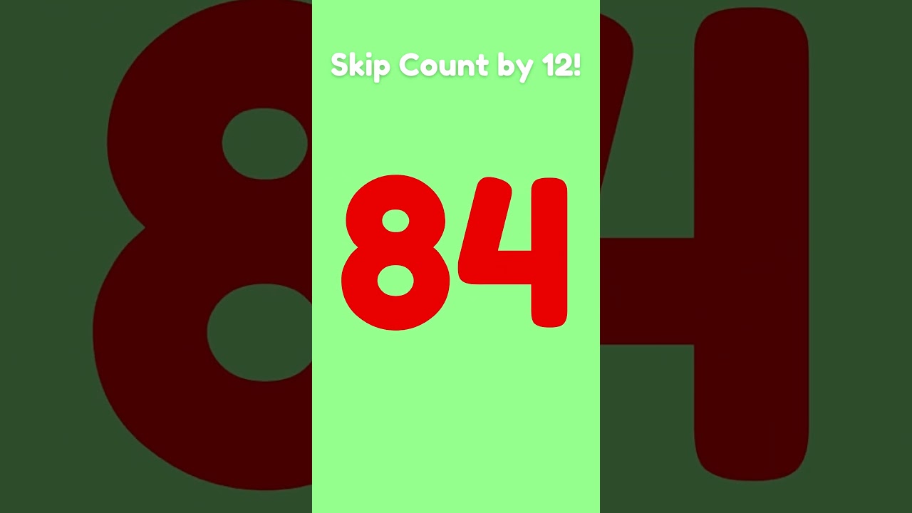 🎵 Skip Count by 12 |  Easy Tune | Fun Math Song for Kids #mathforkids #skipcounting #countby12