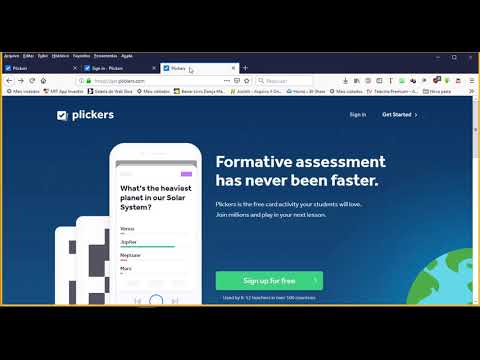 Plickers Como fazer login