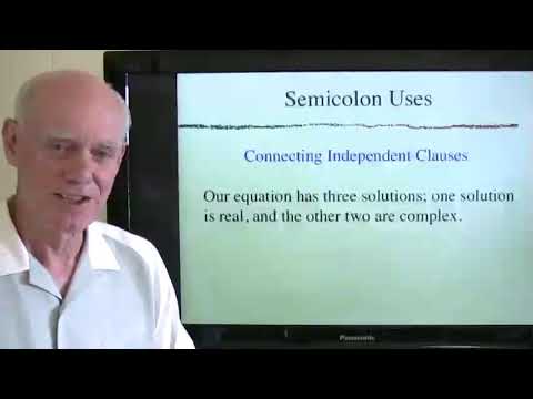 Semicolons