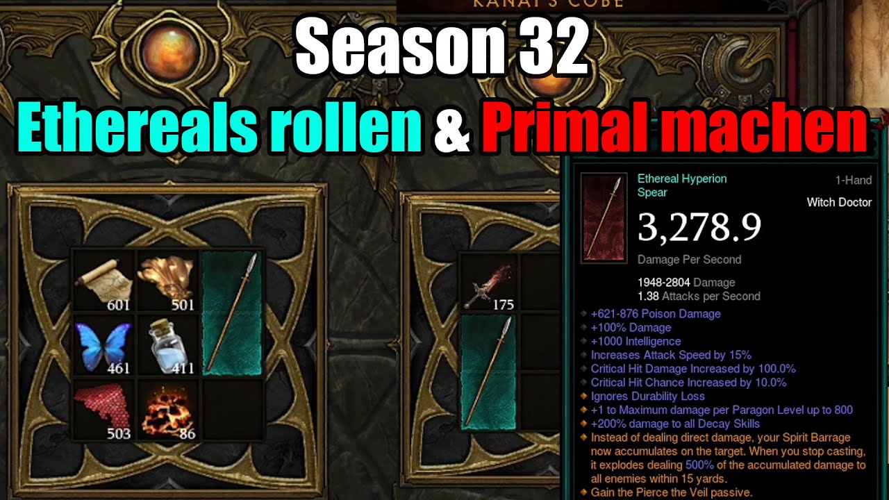 Ethereal weapons in S32 may retain old S24 stats - General Discussion ...