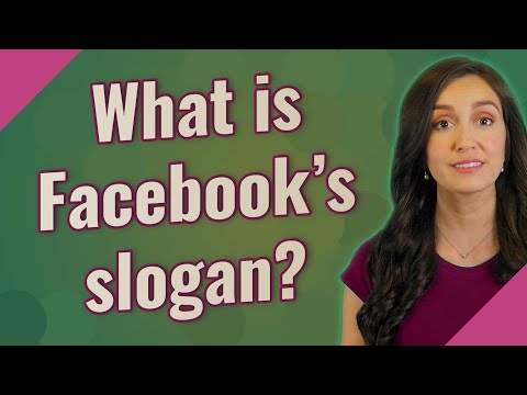 What is Facebook's slogan?