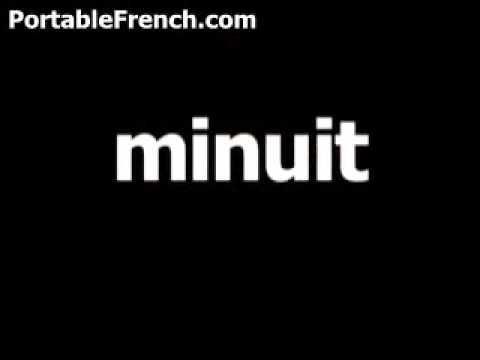 French word for midnight is minuit