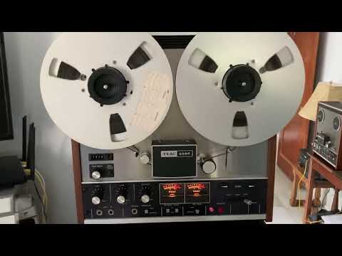 SEE VIDEO!! TEAC 3300 1/4" 10.5 inch 4-Track 2-Channel Tape | Reverb