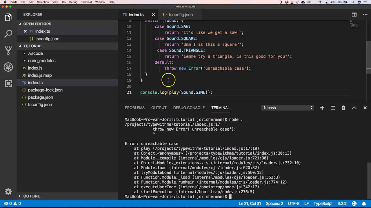 Typescript: exhaustive switches