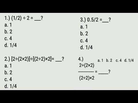 One half divided by two | simple PEMDAS