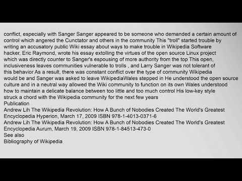 The Wikipedia Revolution