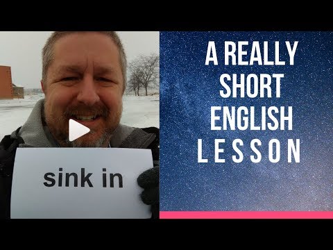Meaning of TO SINK IN - A Really Short English Lesson with Subtitles