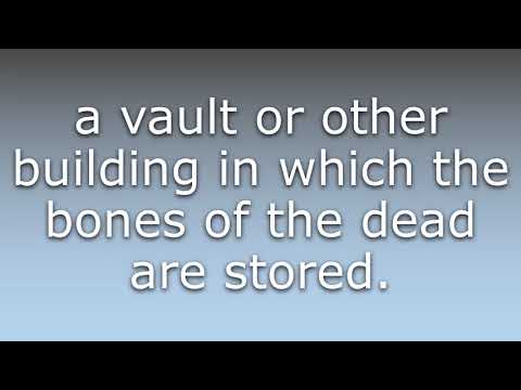 What does Charnel house mean?