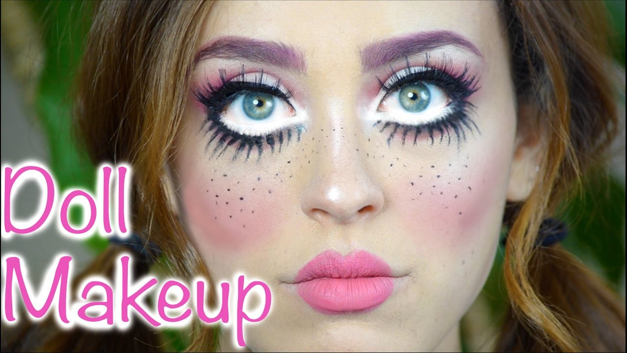 Last Minute Doll Makeup Tutorial | Free Costume