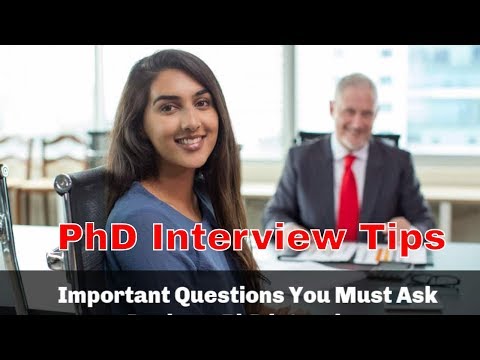 Important Questions You Must Ask During a PhD interview