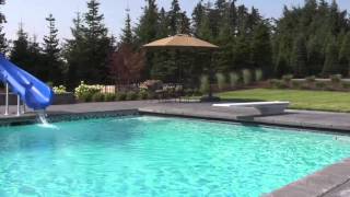 SR Smith Rogue 2 Pool Slide, Right Turn, Blue - Doheny's