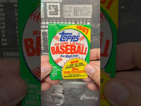 Pack Rip! 1987 Topps Baseball Cards! Good Pack? #junkwax #baseball #packopening #baseballcards
