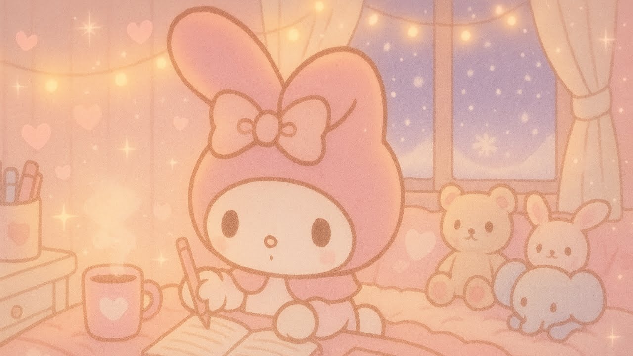My Melody Winter Study ❄️💗 Calm Soft Piano Lofi