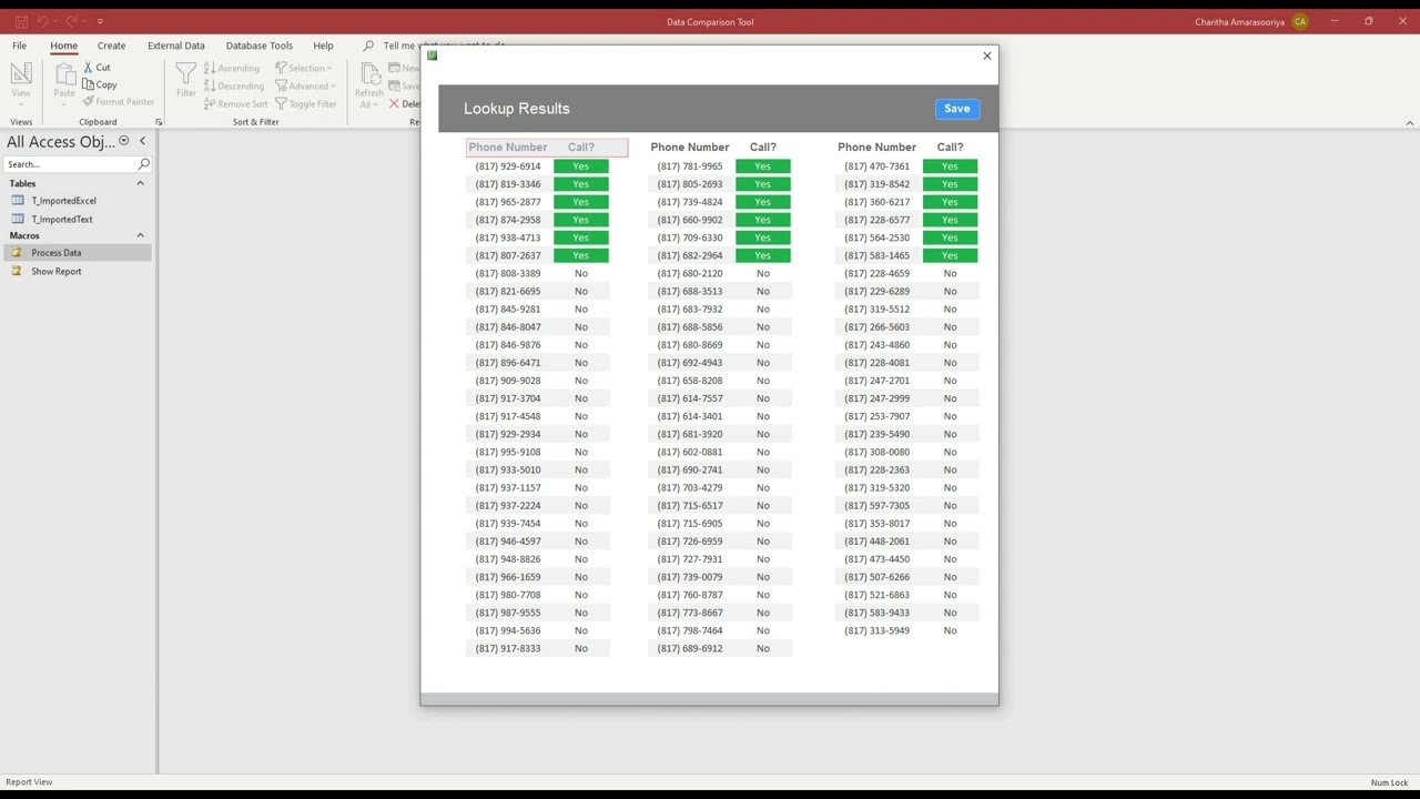 Data Comparison Tool