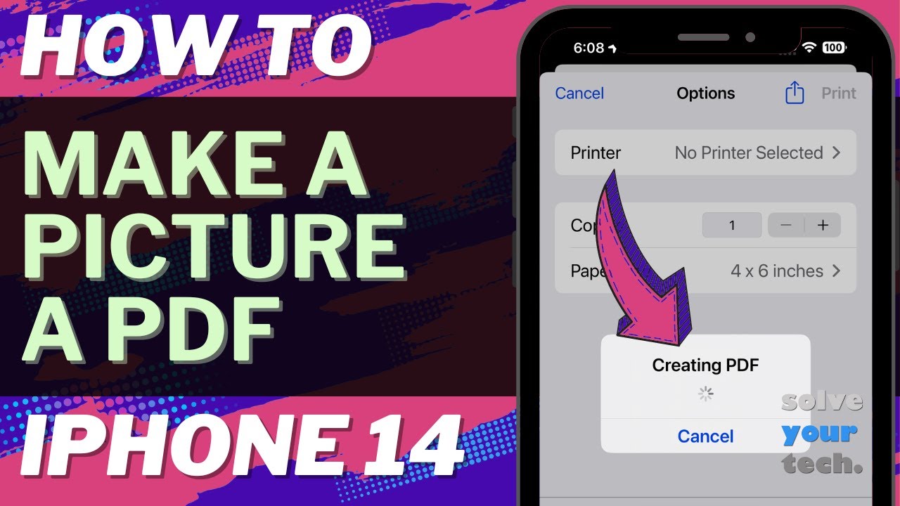 How to Make a Picture a PDF on iPhone 14