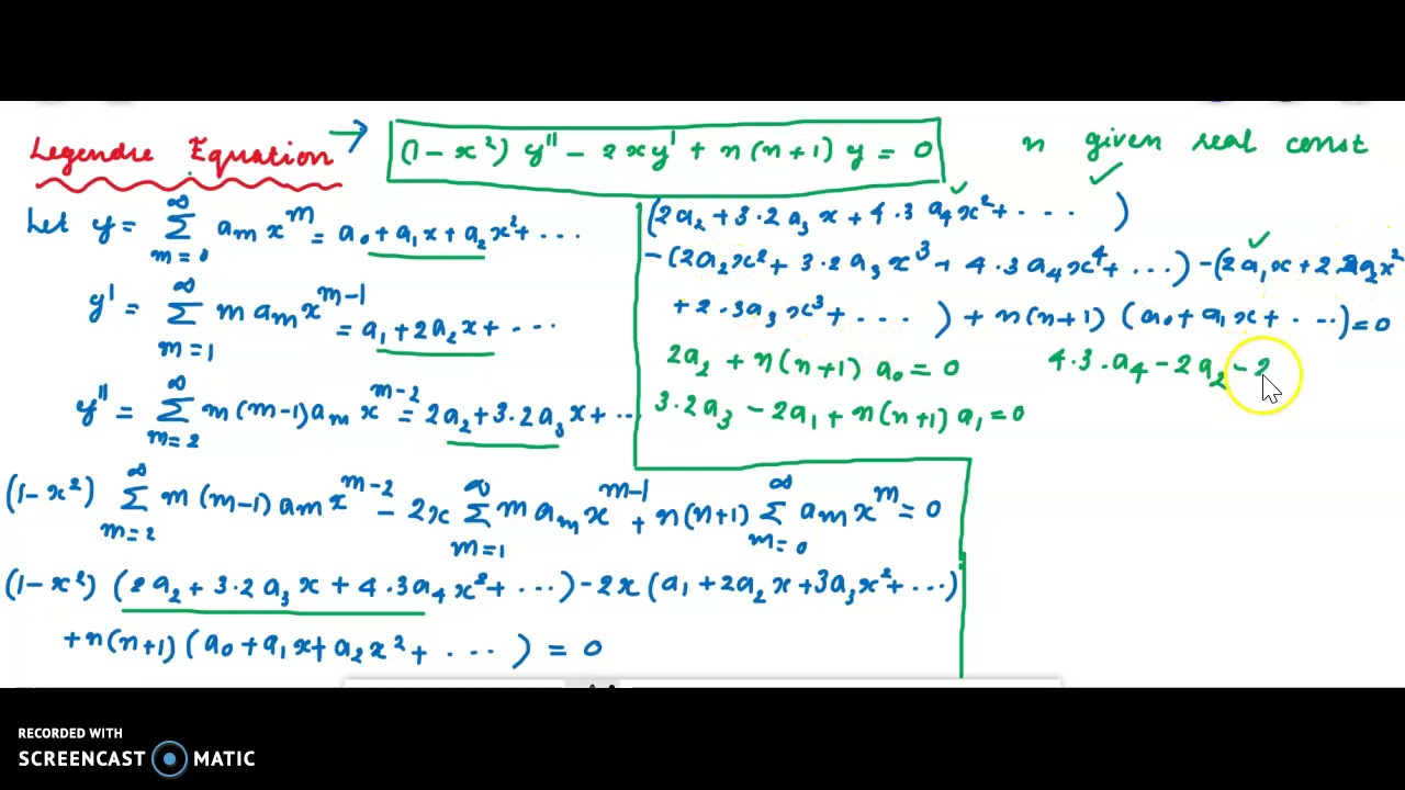 Legendre Equation - Part I
