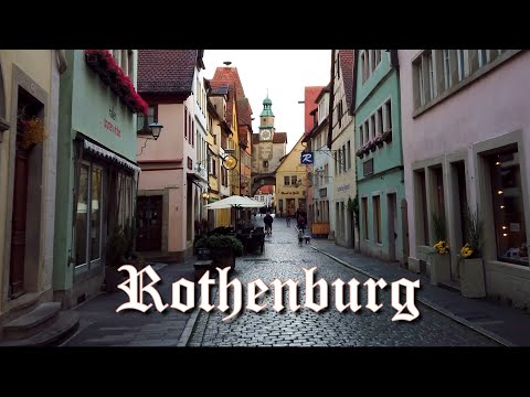 Medieval Rothenburg ob Der Taube, Germany 4k Tour
