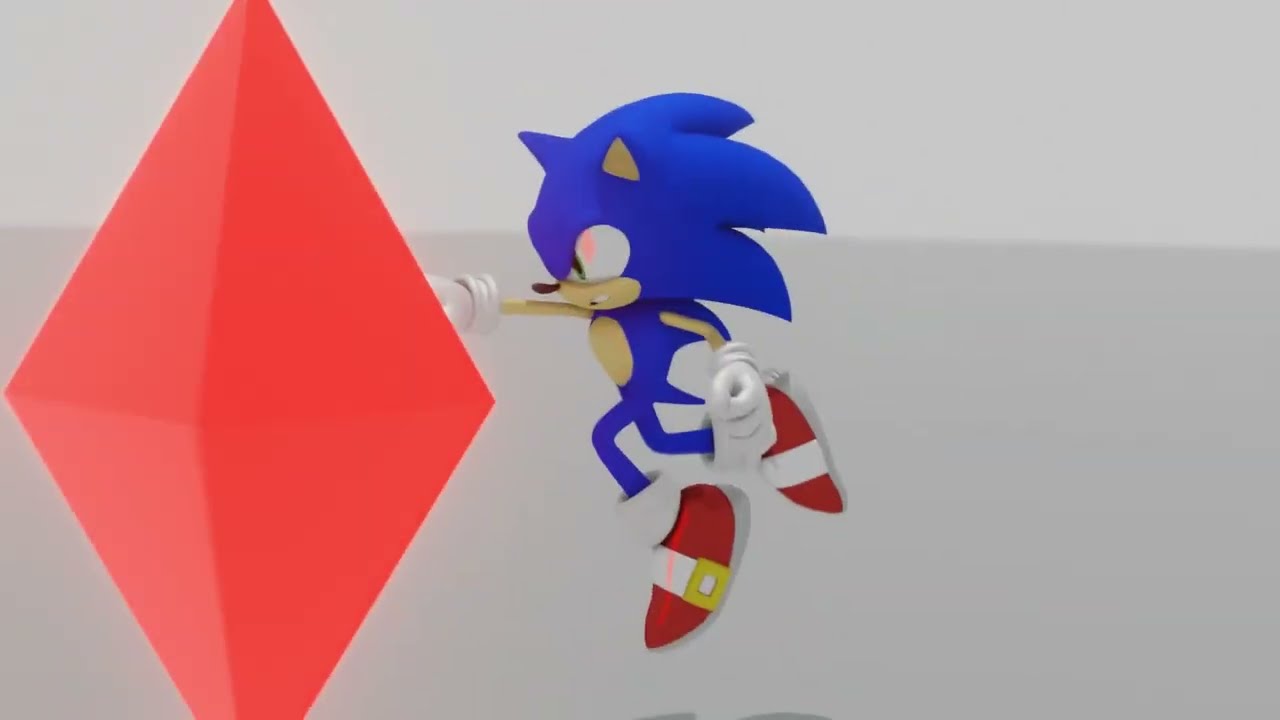 Sonic's Combat Practice (Blender Animation)