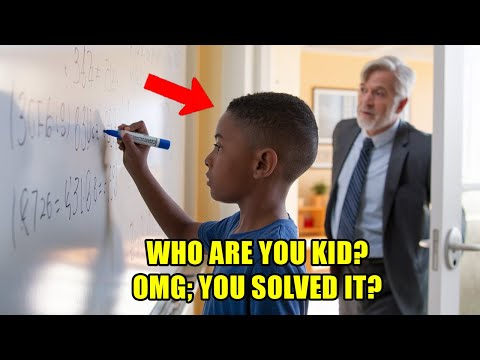 Elite Professor Saw a 12 Year Old Black Student Solving Complex Math Equation and Froze!