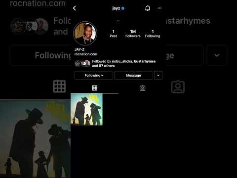 Jay Z gets 1 million followers on instagram in 30 minutes before deleting account.
