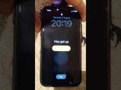 how to snooze iPhone alarm (with volume +/- buttons)