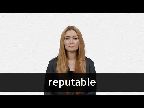 How to pronounce REPUTABLE in American English