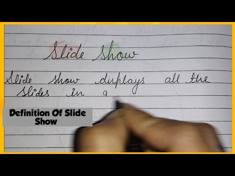 Definition Of Slide Show || Slide Show || computer | Definition
